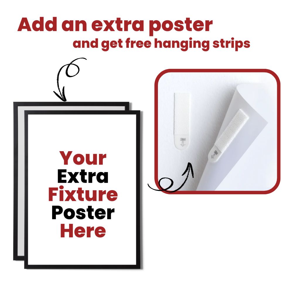 Extra Poster + 12 Hanging Strips – Football Wallcharts
